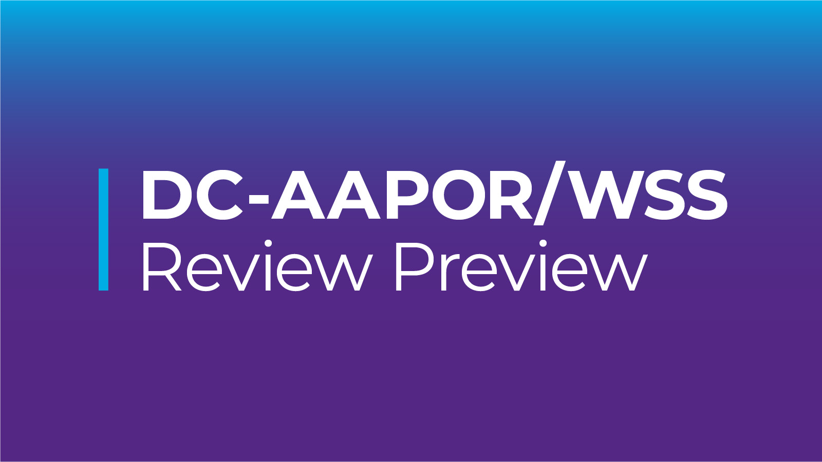 DC-AAPOR/WSS 2025 Preview: Westat Brings Data-Driven Insights to the ...
